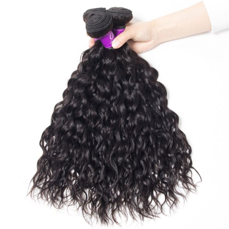 Peruvian Water Wave 4 Bundles Virgin Human Hair Weave| Celie Hair