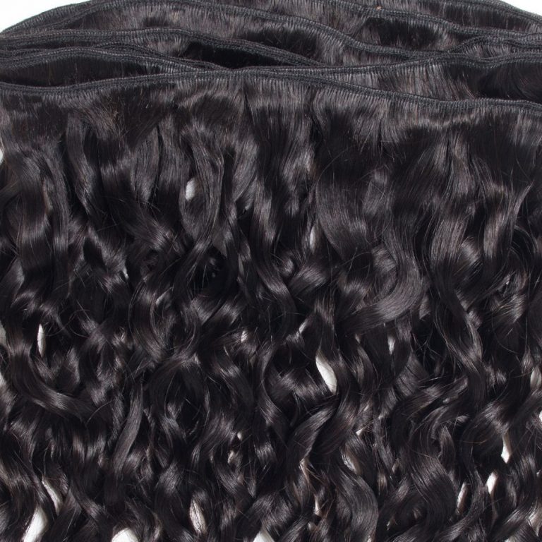 Peruvian Water Wave 4 Bundles Virgin Human Hair Weave| Celie Hair