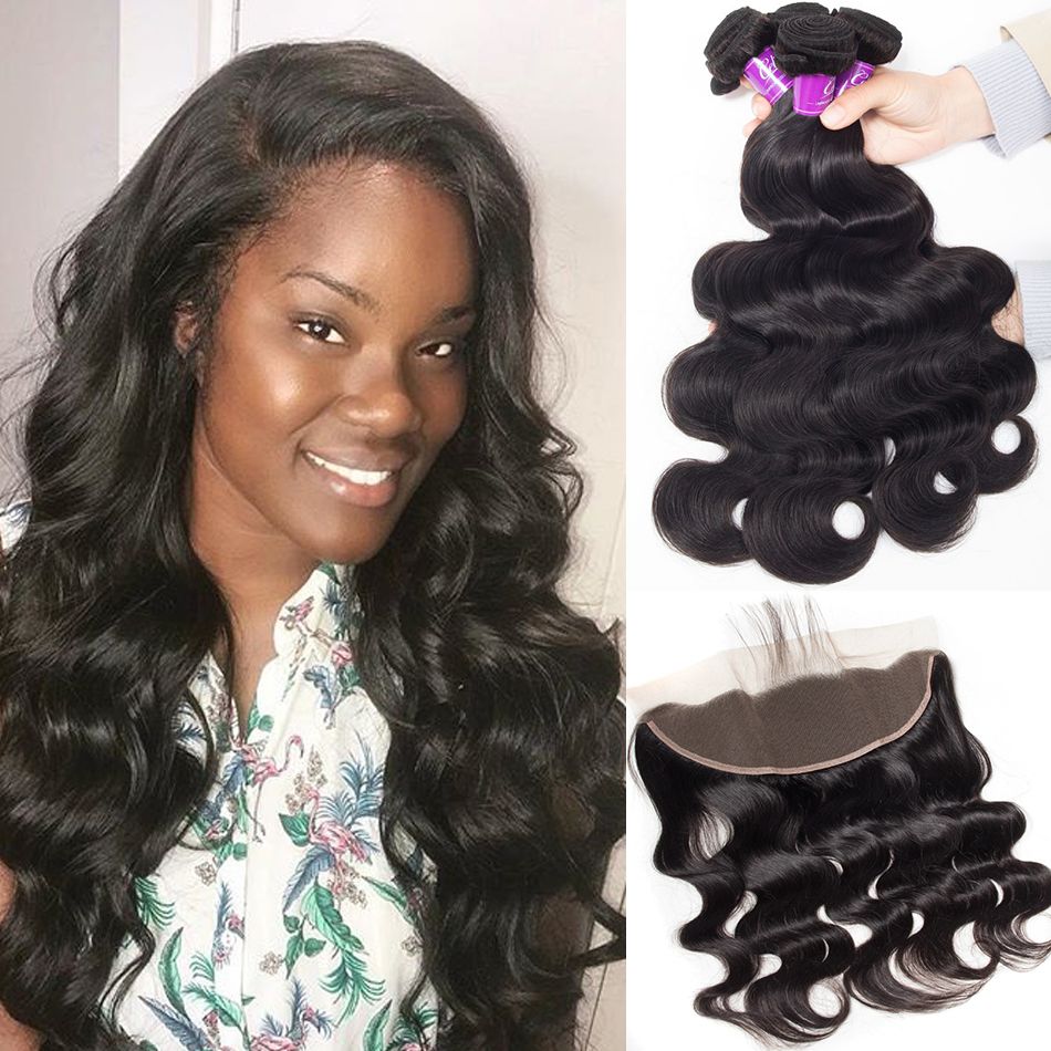 Peruvian Body Wave 4 Bundles With Frontal | Celie Hair