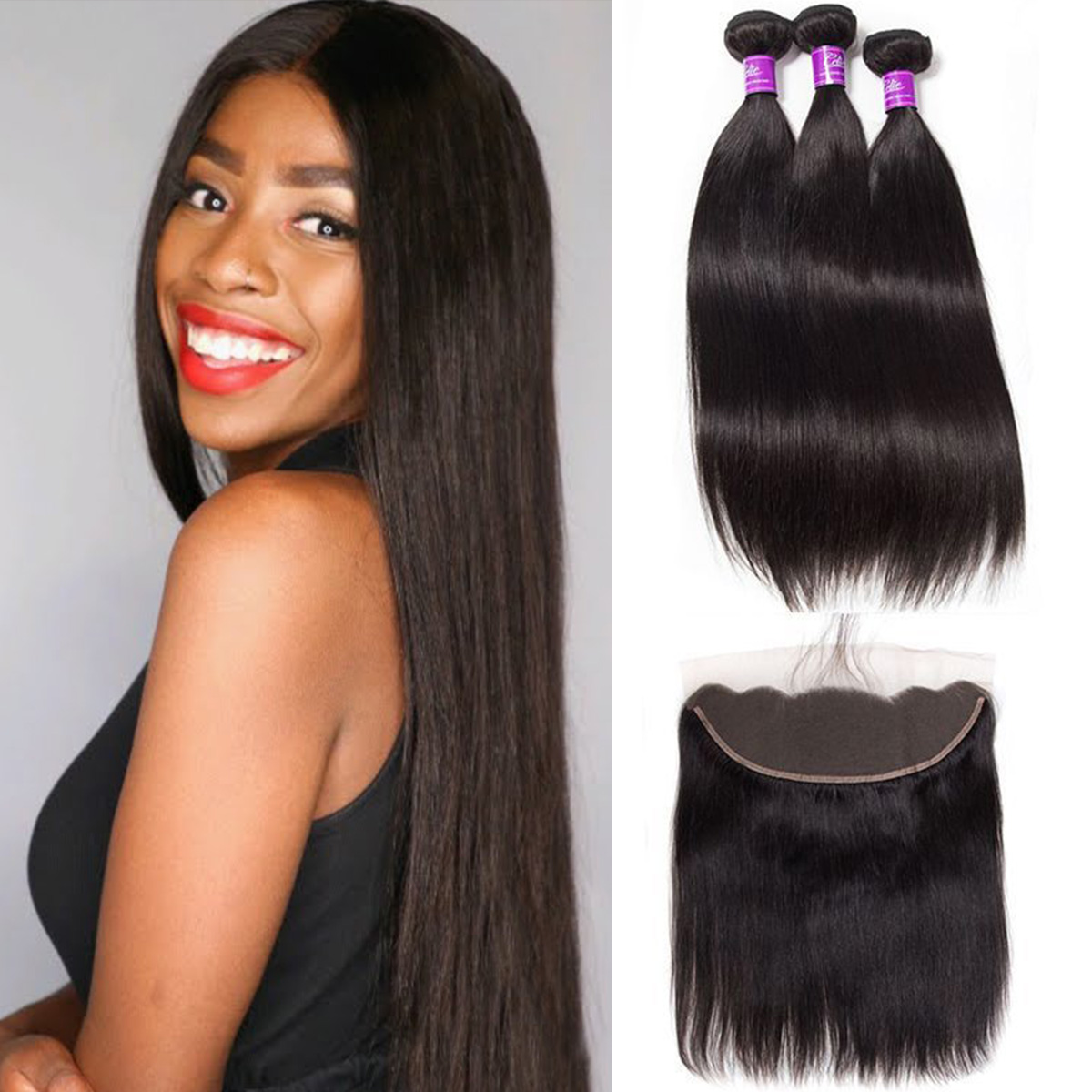 3 Bundles with Frontal | Celie Hair