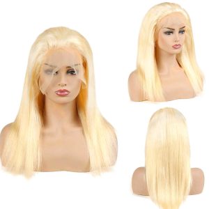 613 Blonde 13x4 Lace Front Wig, Straight Human Hair Lace Wigs | Celie Hair