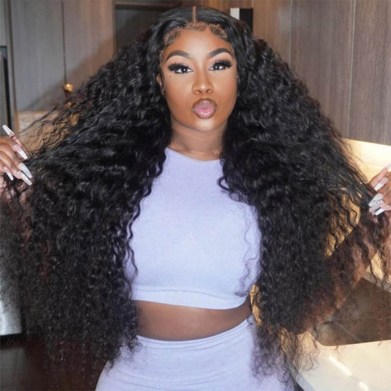 Brazilian Long Deep Wave Human Hair Lace Wigs | Celie Hair